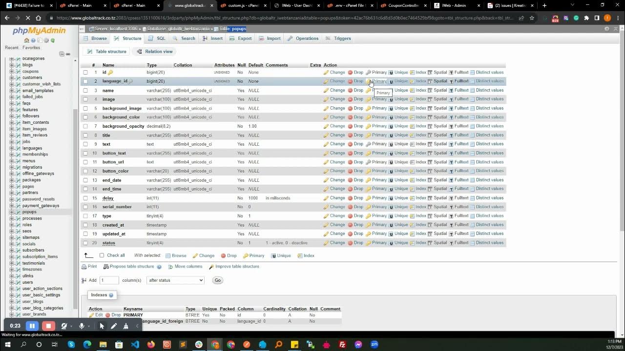 Sqlstate Hy000 General Error 1364 Field Id Doesnt Have A Default Value Youtube