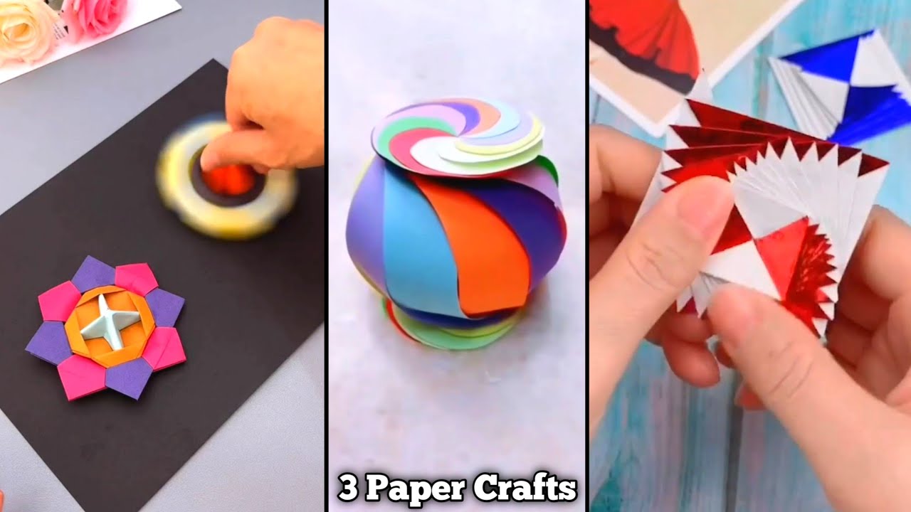 3 Best Paper Crafts @DIYCraftsNo1#craft #papercraft #diy #handmade ...