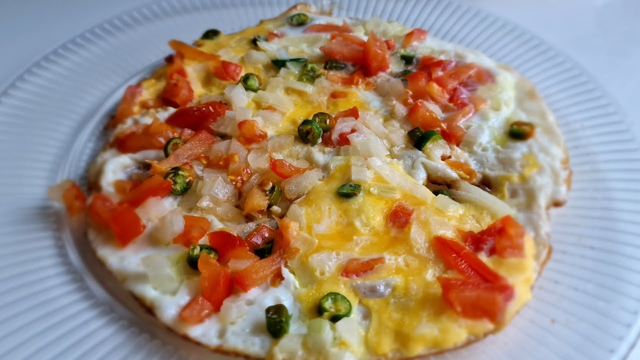 Breakfast egg easy recipe#!! Egg with fresh vegetables!!@# Mazadar ...