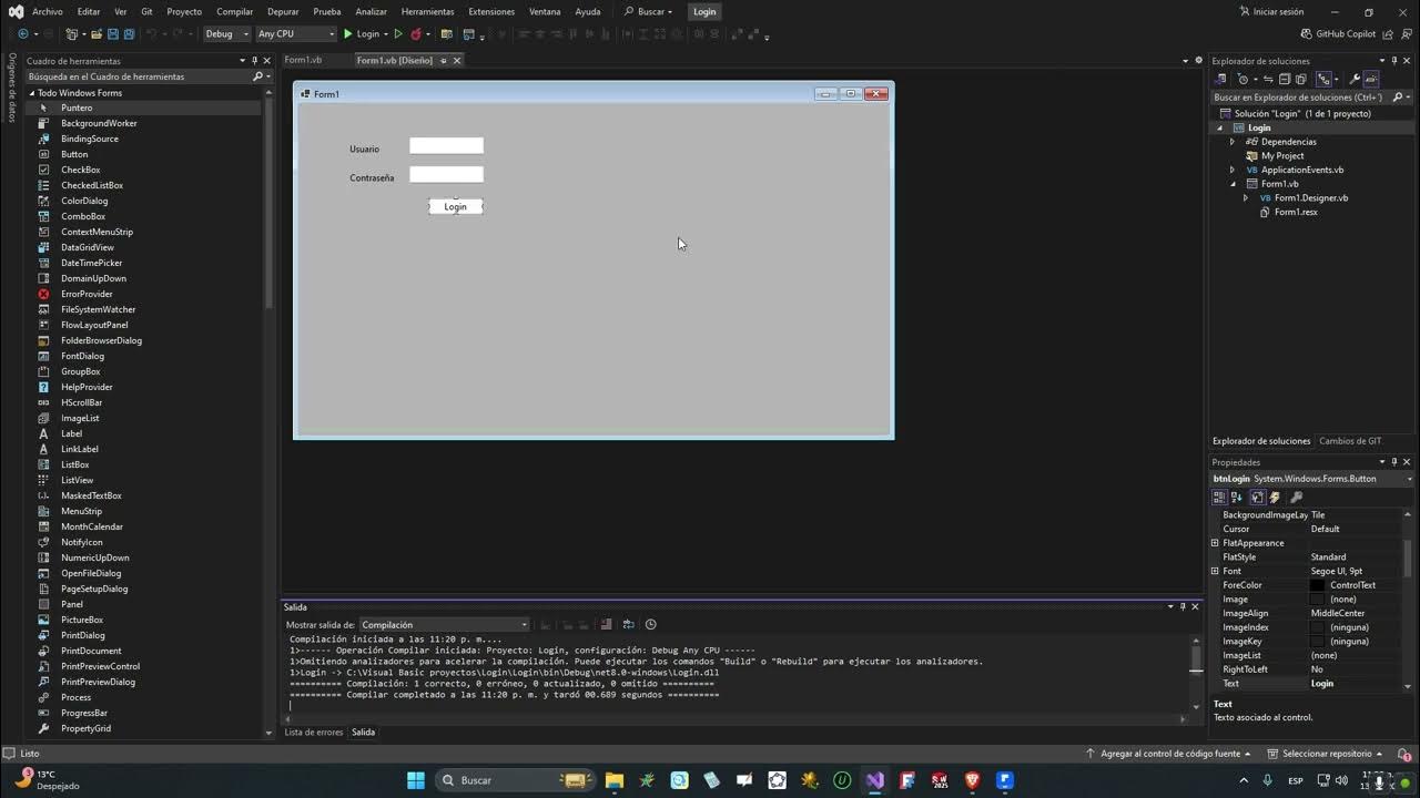 08 Práctica Visual Basic. Crear un Login con VB.NET - YouTube