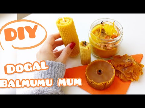 DIY/2 Farklı Doğal Balmumu Mum Yapımı💛🐝🙂