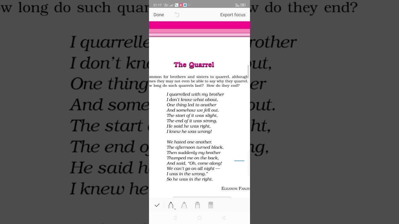 Class 6th explaination of the poem. ,,The quarrel - YouTube
