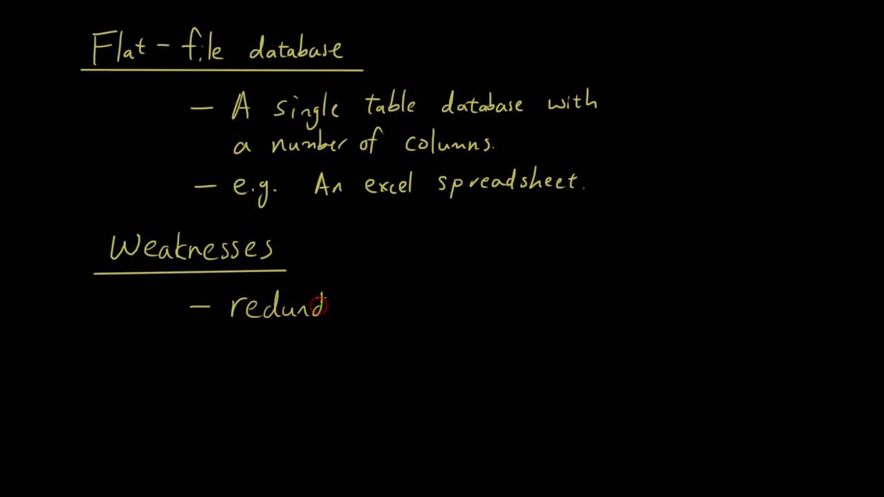 ORM (Object Role Modeling) lesson 2 - Flat file databases - YouTube