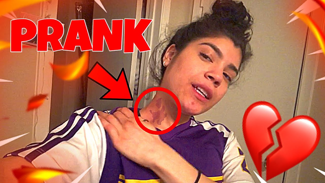 HICKEY Prank On Boyfriend!! ** GONE WRONG** - YouTube