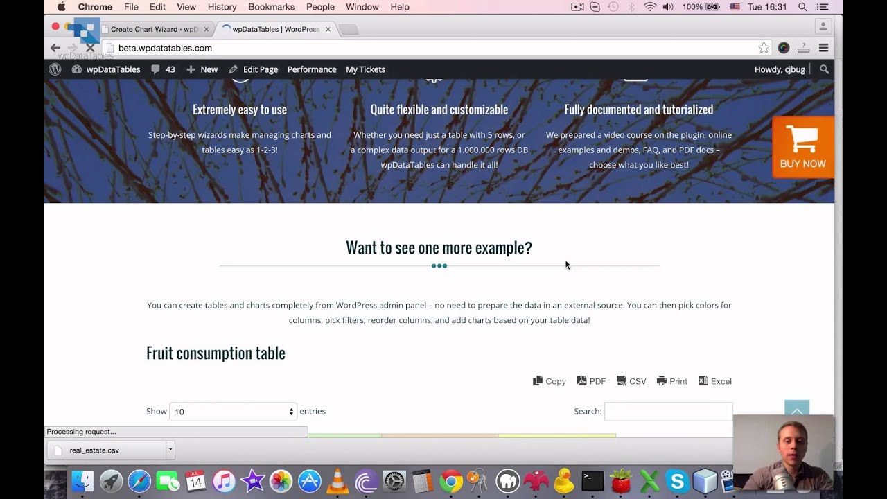 How To Create Charts In Wordpress Using Chart Creation Wizard Wpdatatables Plugin Youtube