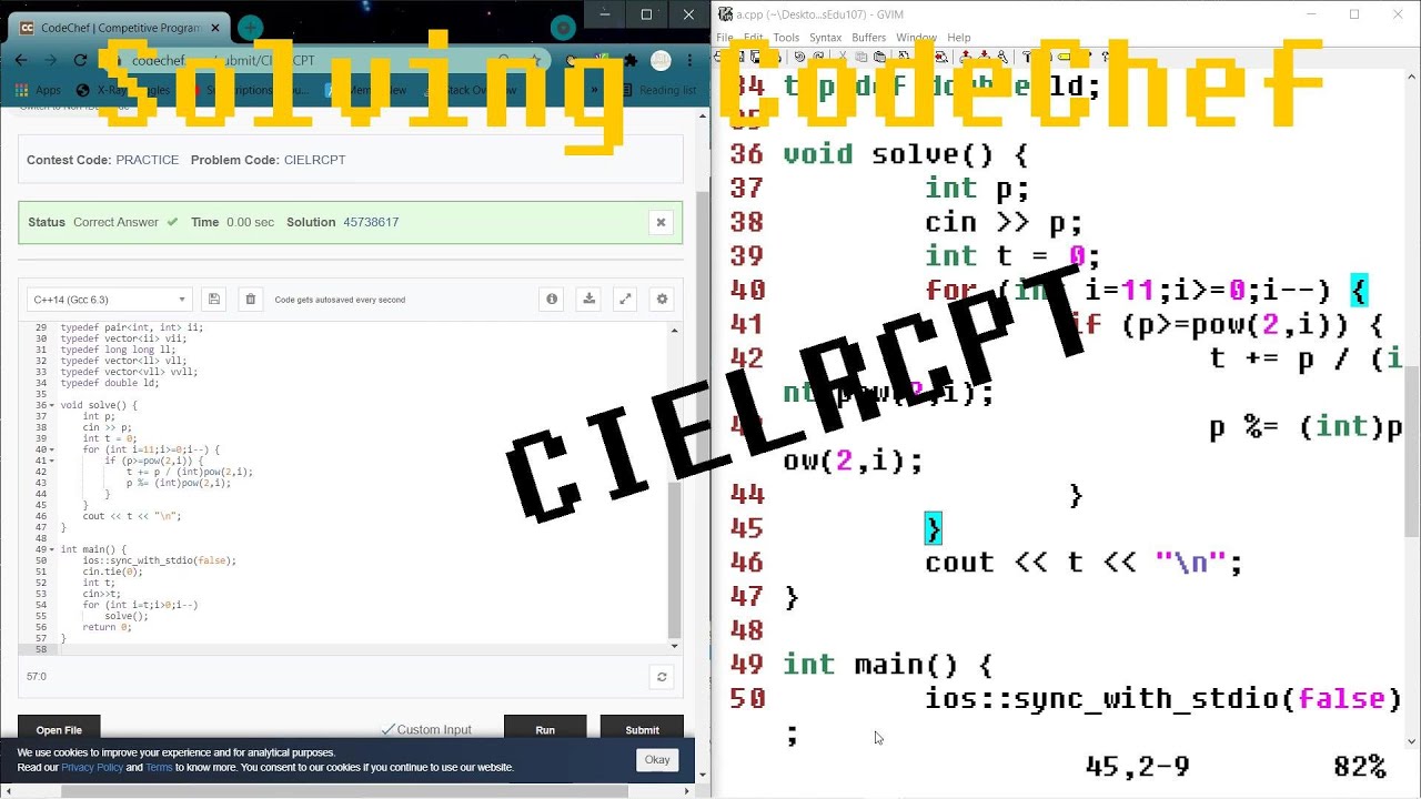 Solving CodeChef: Ciel and Receipt (CEILRCPT) - Competitive Programming - YouTube