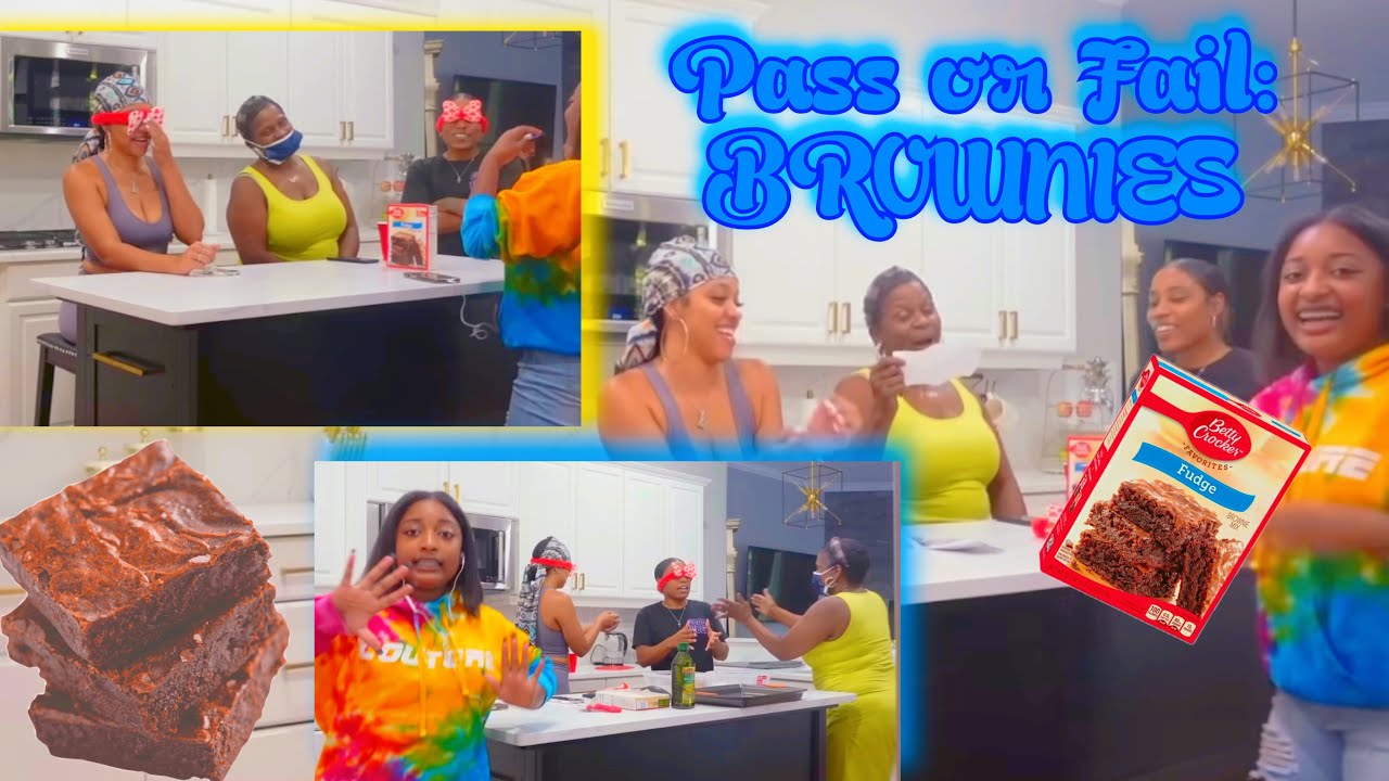 Jashae Grandma Nita, Beedy, & Samiyah make brownies without talking and ...