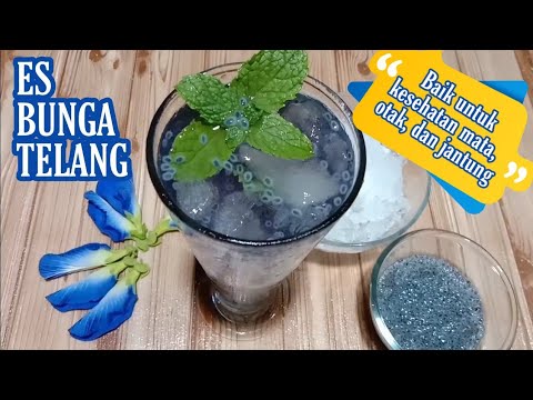 ES BUNGA TELANG MENYEGARKAN DAN BERKHASIAT UNTUK MATA - YouTube