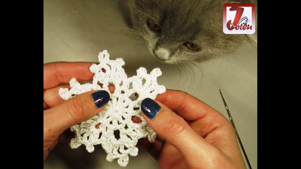 Ornamente Craciun - fulgusor crosetat - YouTube