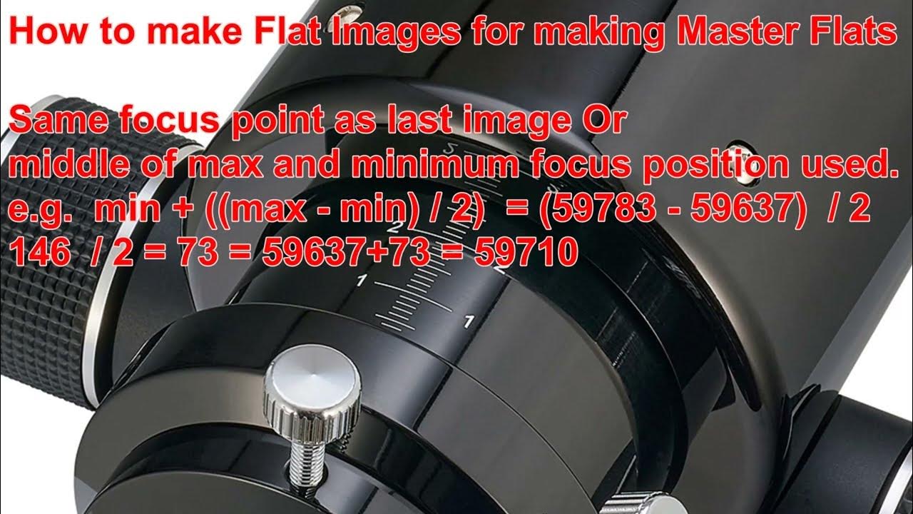 Creating Flat images : All In One Pix In Script - Pixinsight Script Astronomy Image Processing ...