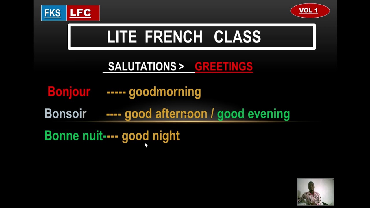 GREETINGS IN FRENCH (Salutation ) - YouTube