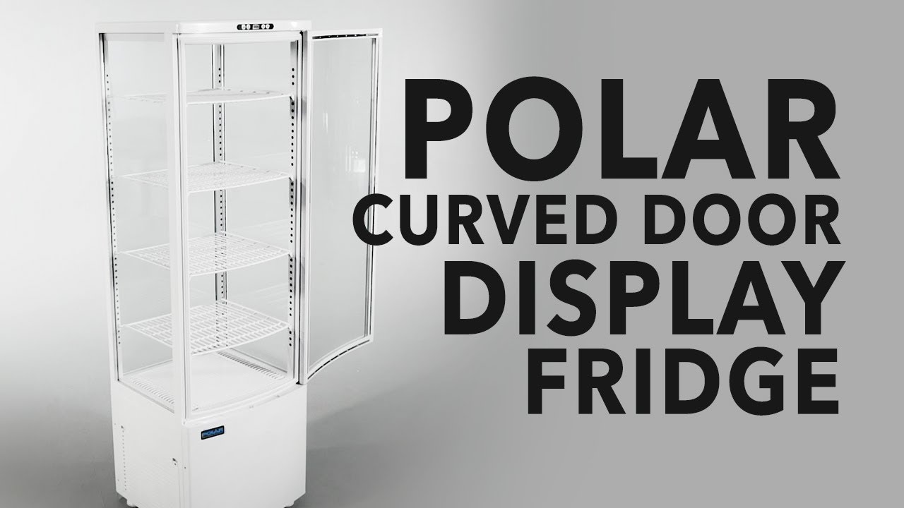 Polar C-Series Curved Door Display Fridge 235Ltr White - CB509-A - Nisbets