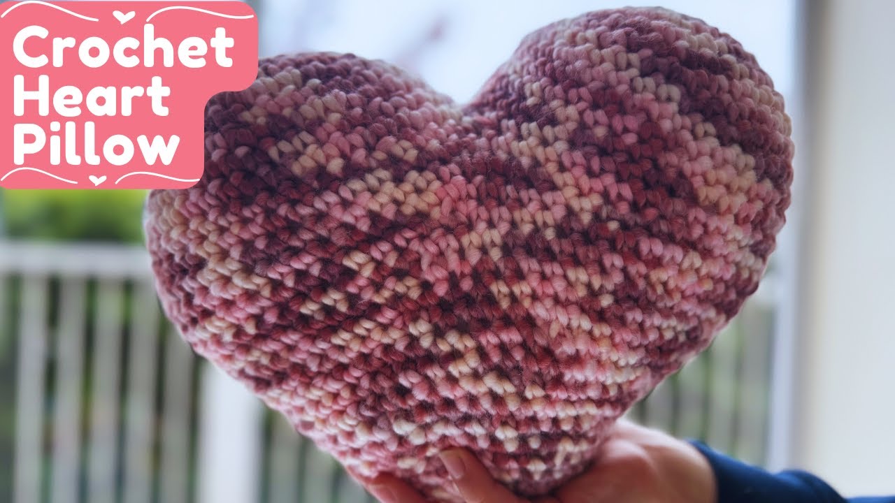 Crochet Cute Heart Pillow Tutorial Easy Crochet Heart Amigurumi crochet-cute-heart-pillow-tutorial-easy-crochet-heart-amigurumi