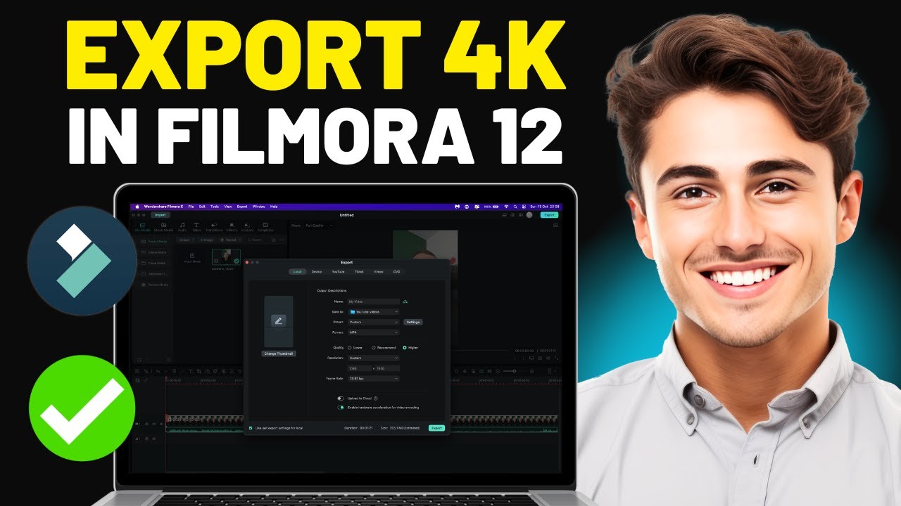 How to Export in 4K on Filmora 12 - YouTube