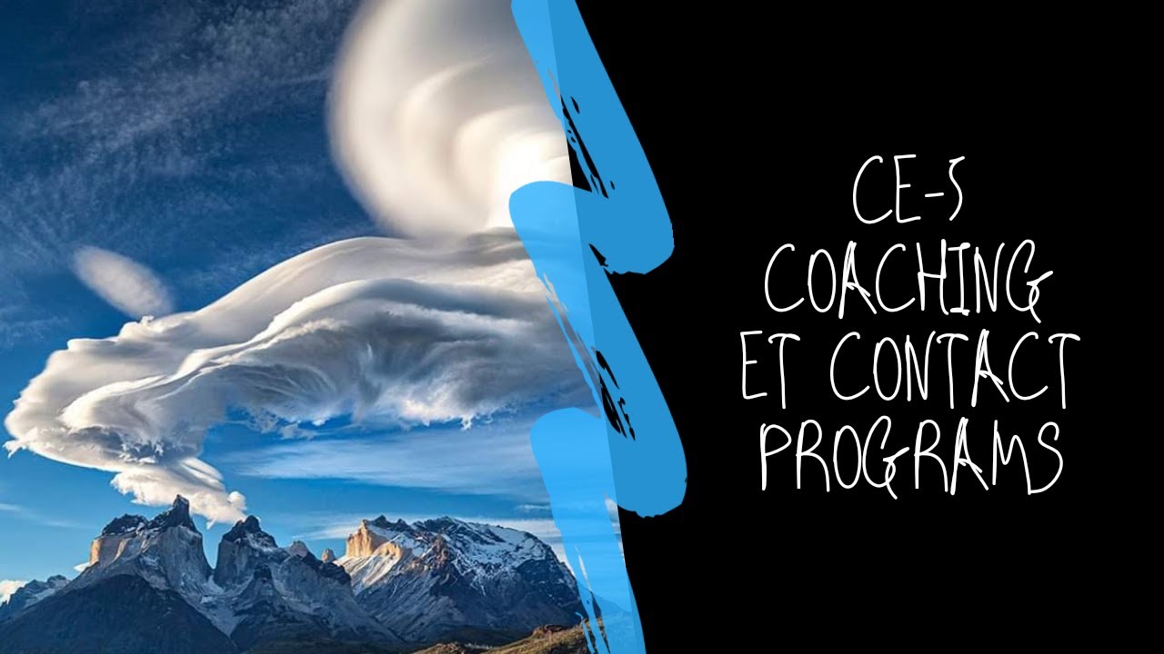 CE-5 Coaching - ET Contact Programs 2020 - YouTube