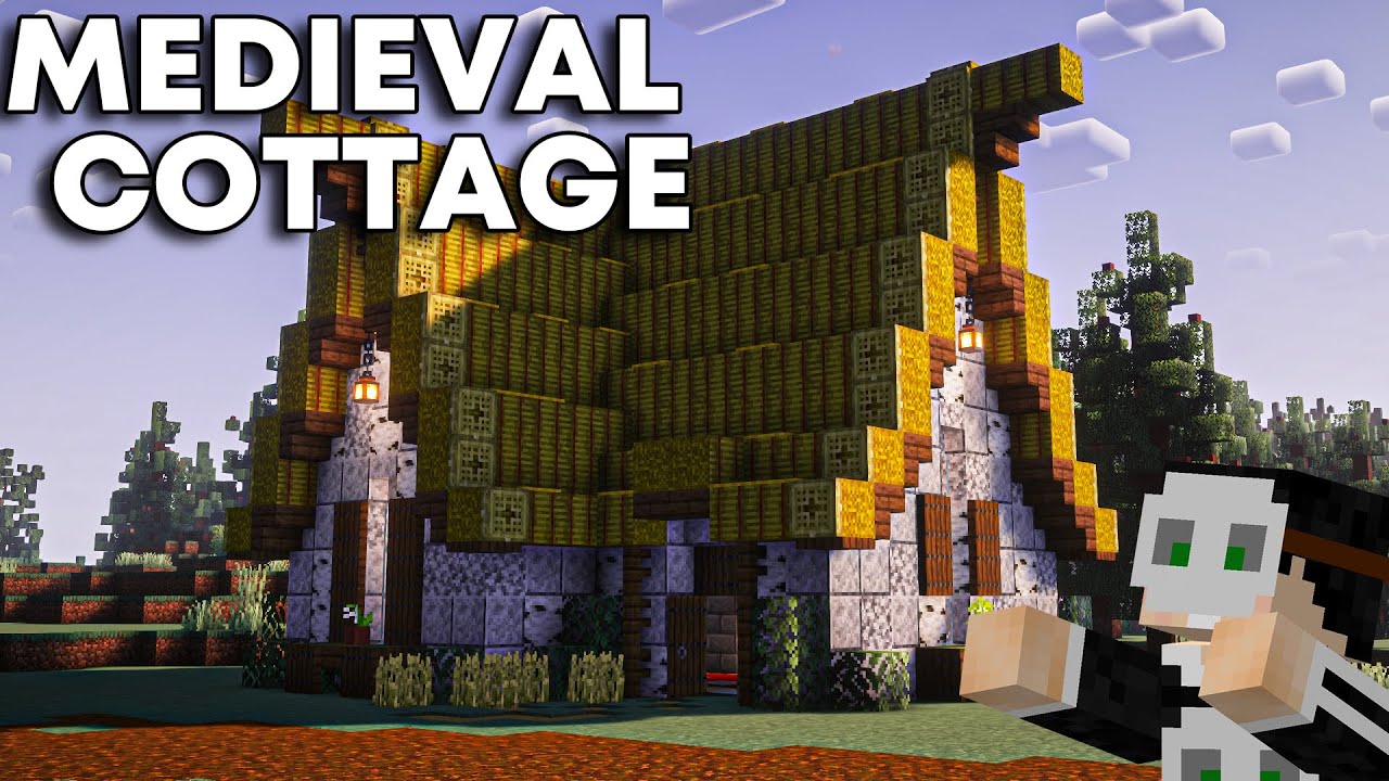 Minecraft: How to build a Simple Medieval Cottage - YouTube