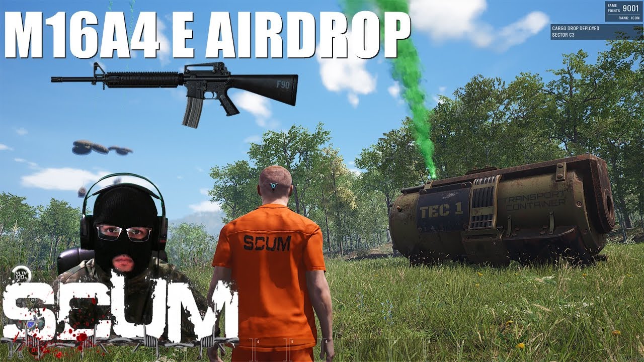 SCUM: AIRDROP E M16A4 NOVIDADES DO PATCH 0.1.18 - AO VIVO LIVESTREAM ...