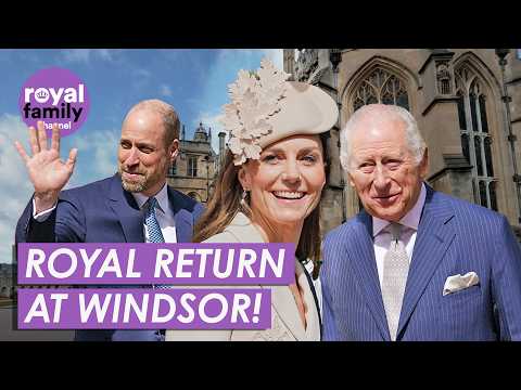 Catherine and William Joins King Charles for Windsor Easter Service