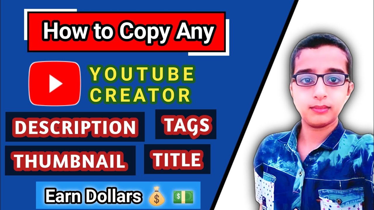 How to Copy any creator thumbnail , title, tags, description | YT ...