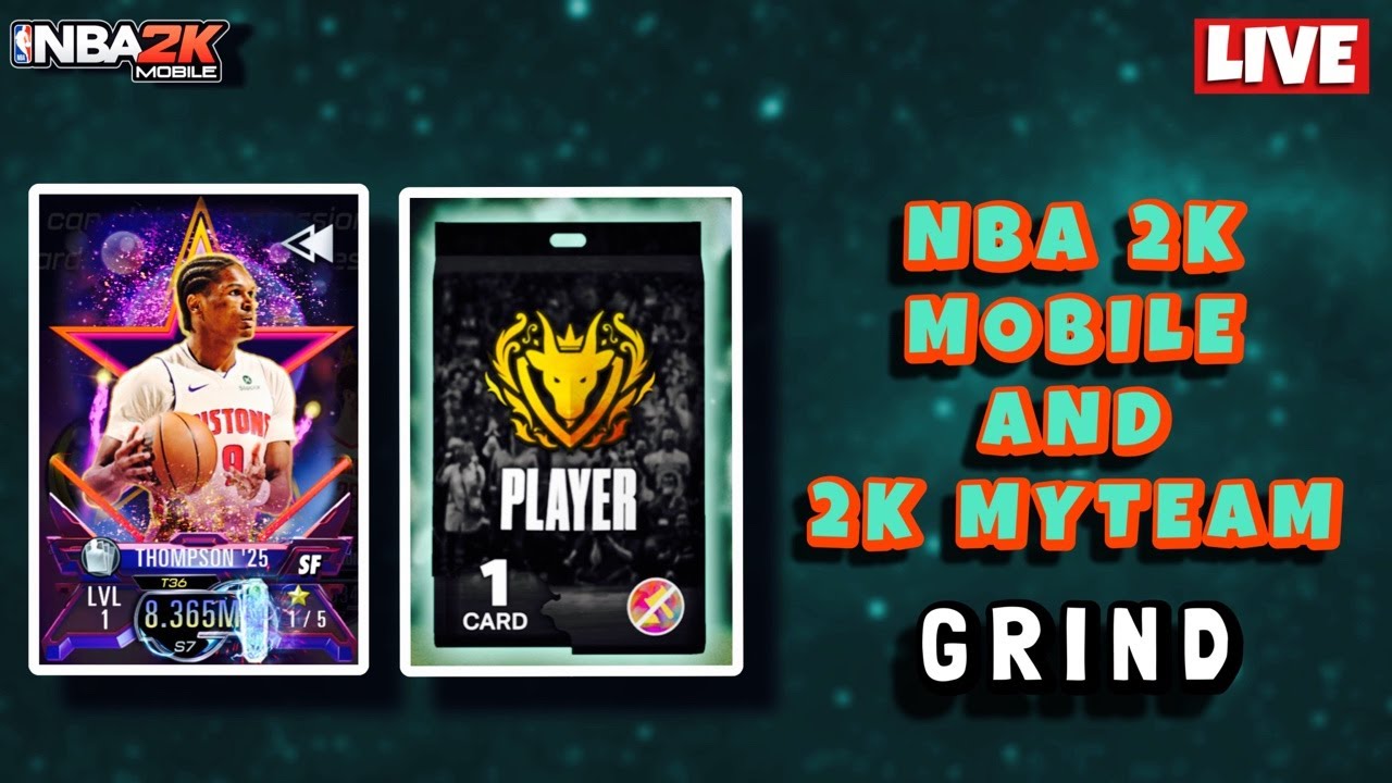 🔴LIVE🔴 - Grinding NBA 2K Mobile, 2K MyTEAM & Opening Packs!!! ⛹🏾‍♂️ ...