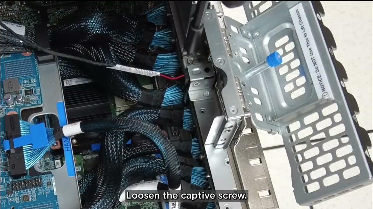 Thinksystem Sr950 V3 Removing A Front Intrusion Switch Youtube