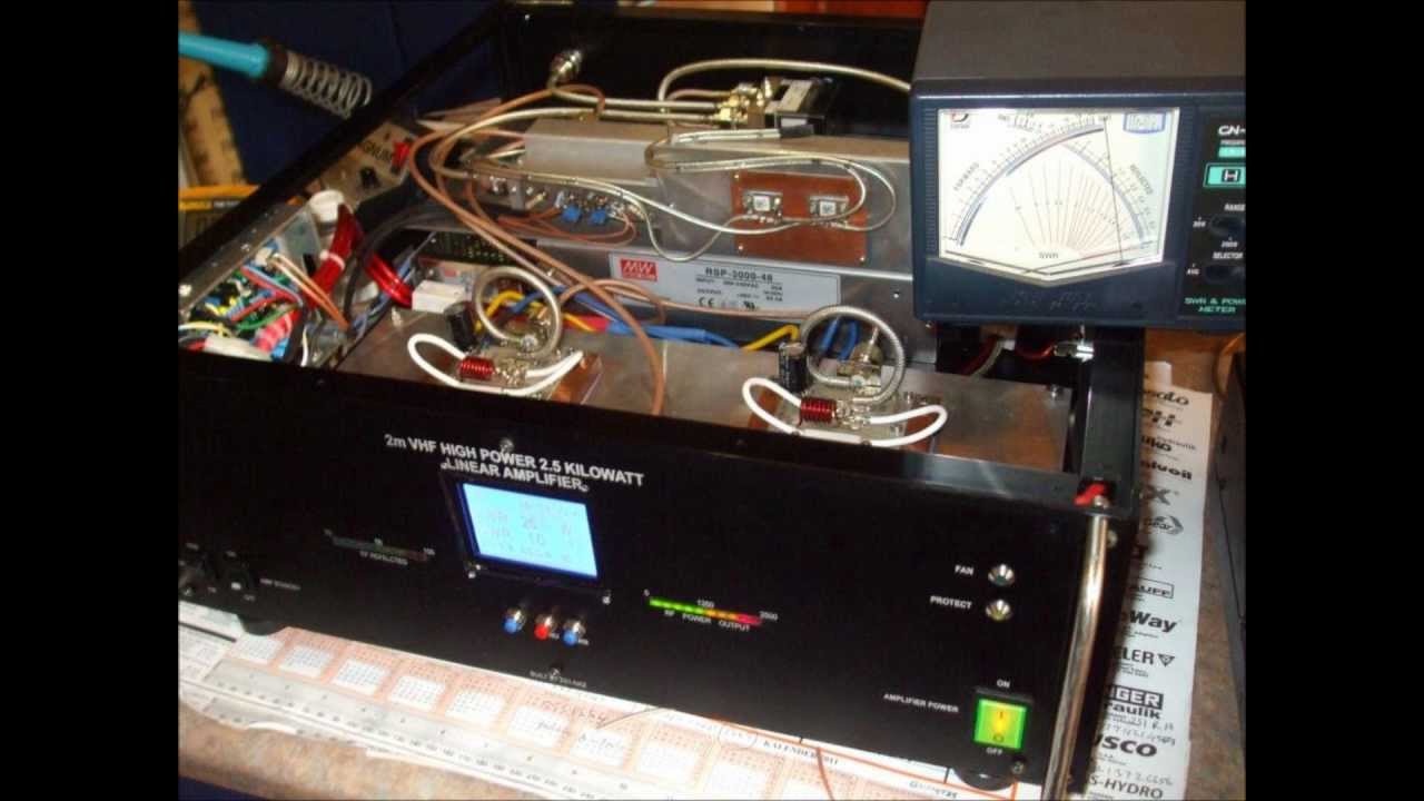 ZS1NAZ'S 2m Vhf 144-146 Mhz 2.5 Kw EME Linear Amplifier Home Brewed ...