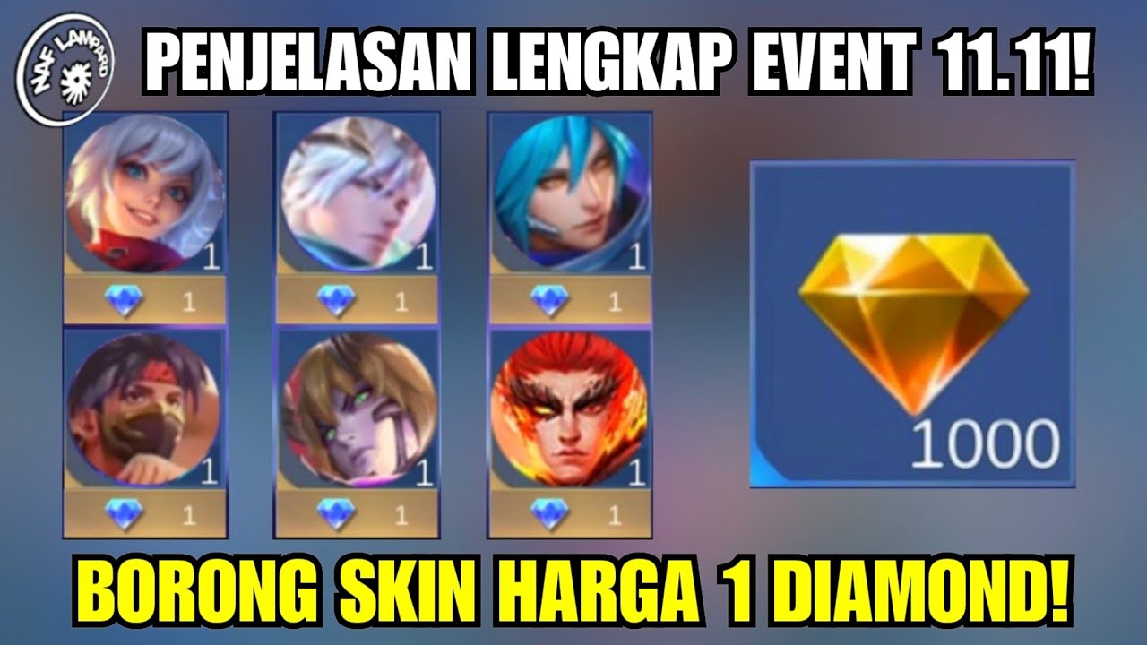 LOGIN KLAIM 1000 DIAMOND KUNING - LANGSUNG BORONG SKIN EPIC 1 DIAMOND ...