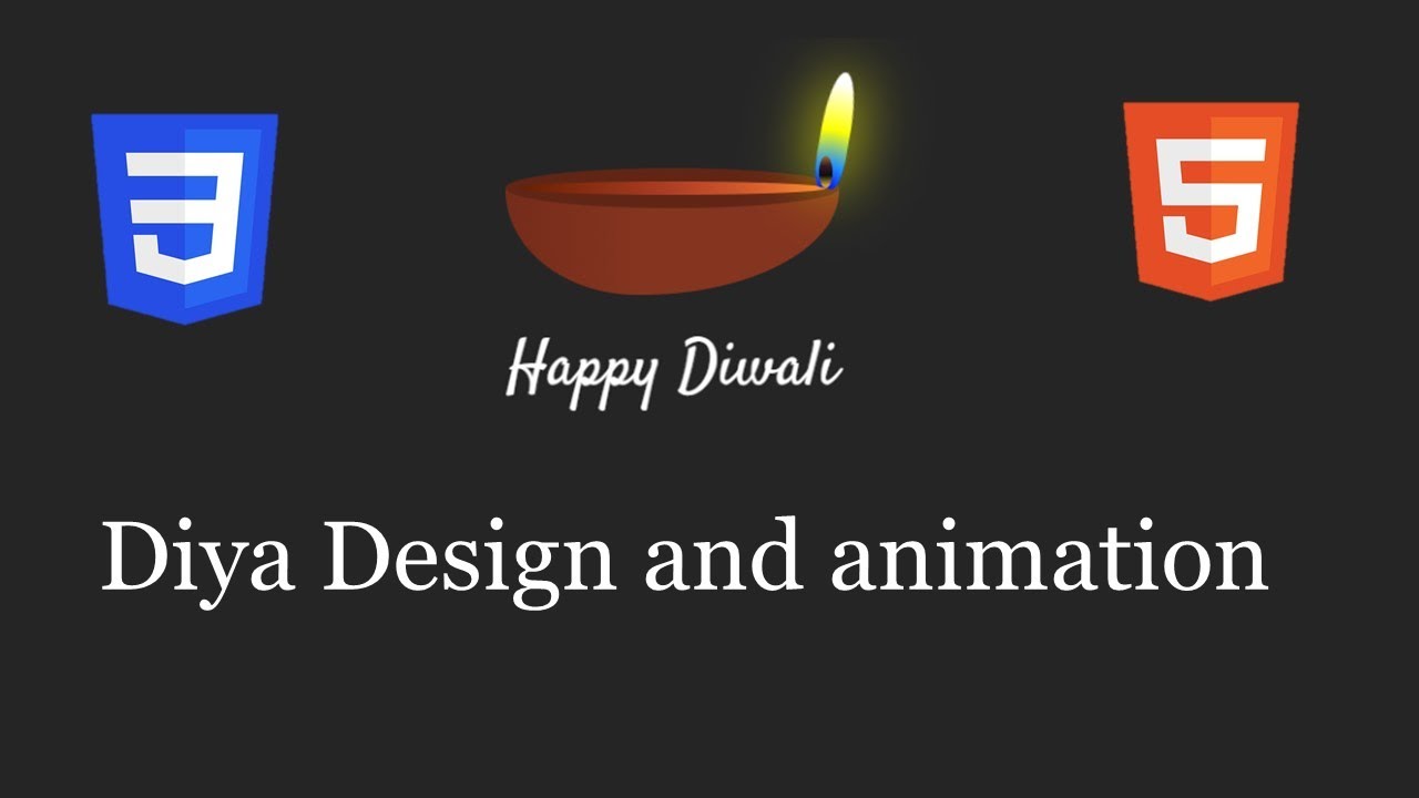 Diwali Animation Html Css Diya Design Html Css Happy Diwali Youtube 8418