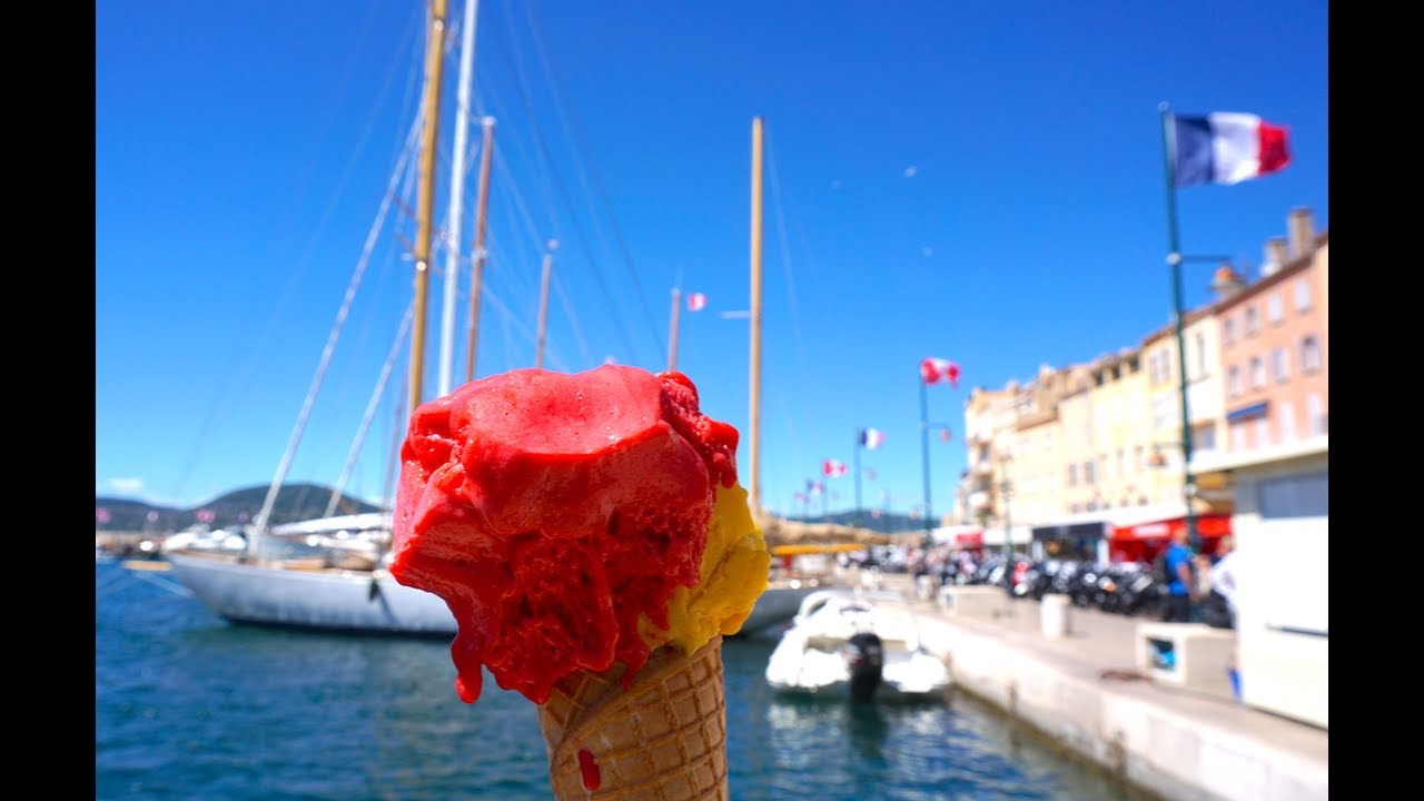 Saint Tropez port Getting an Ice Cream - YouTube