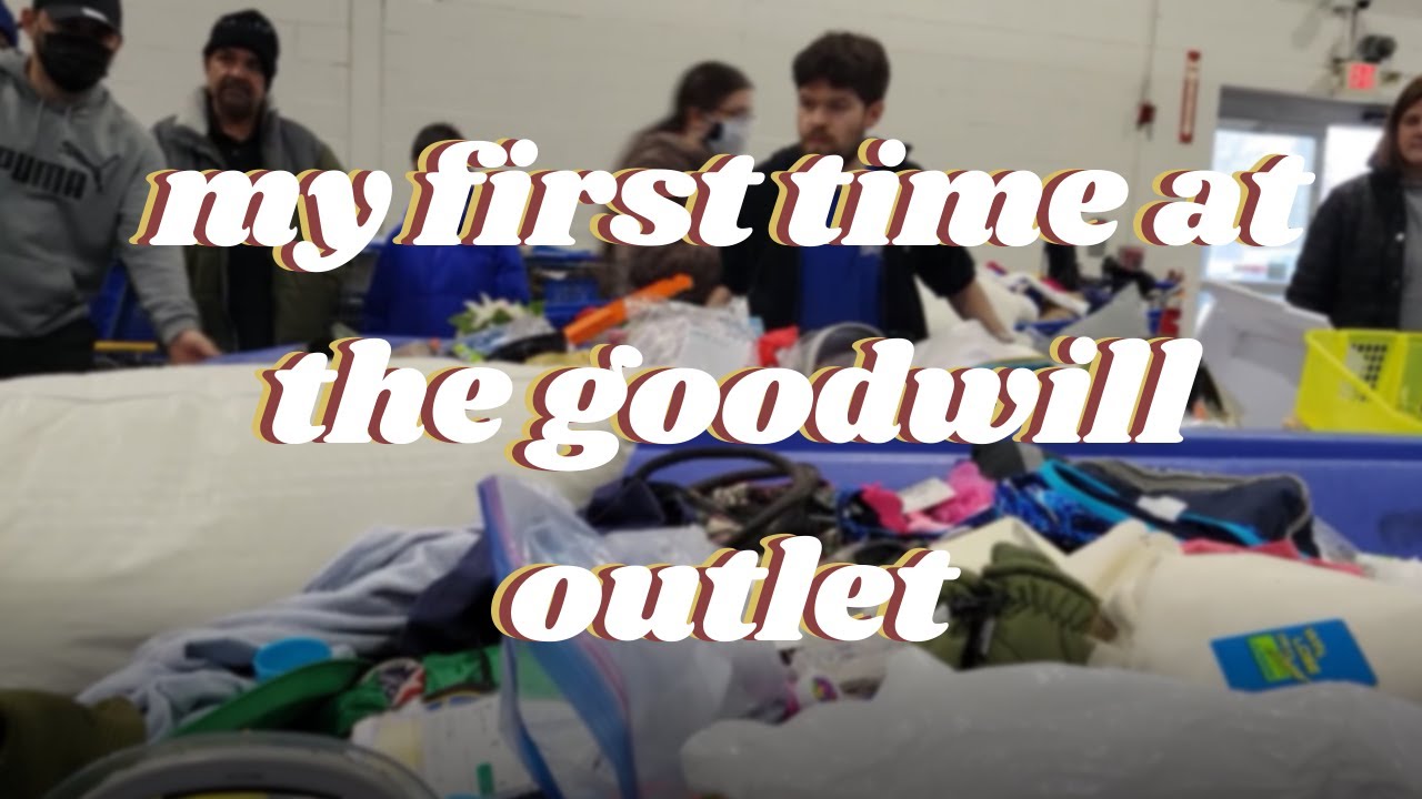 my first time ever at the GOODWILL OUTLET BINS! - YouTube