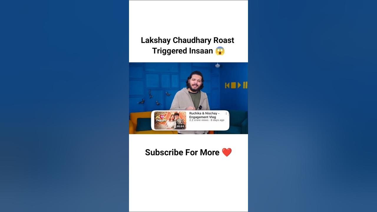 Lakshay Chaudhary Roast Triggered Insaan For His Marriage Video 😱 Lkshay Chaudhary #shorts # ...
