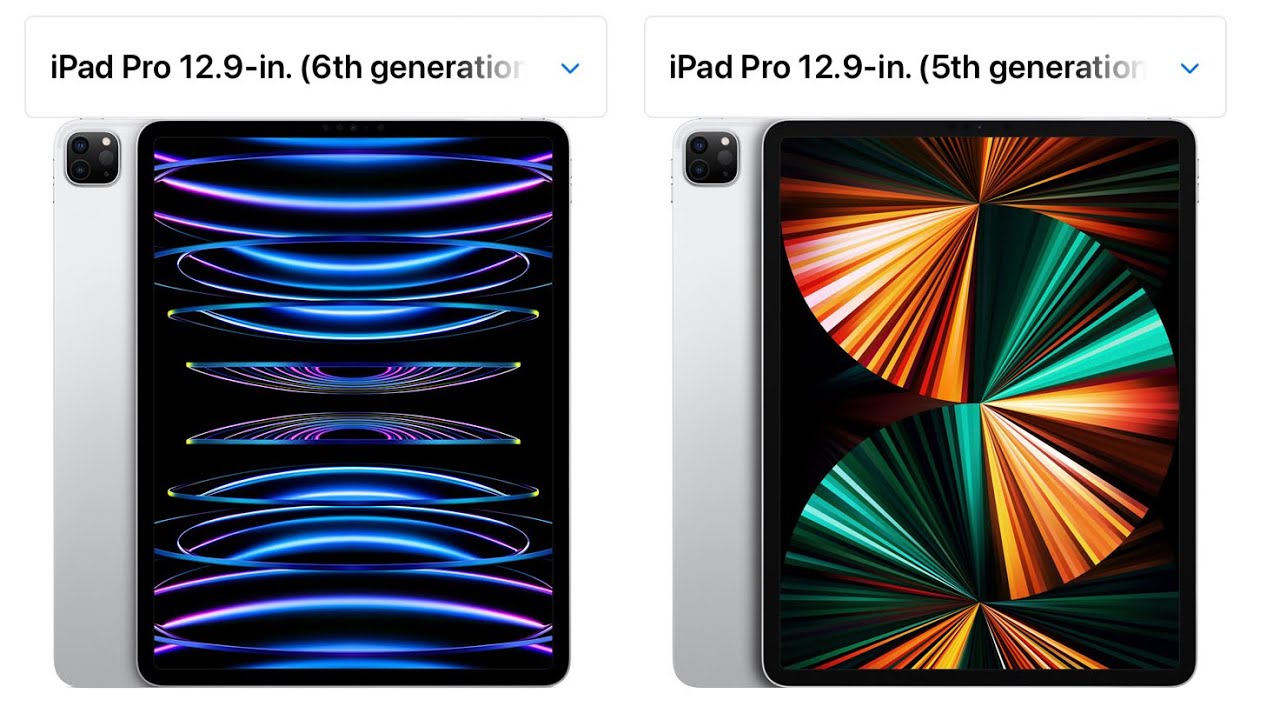 iPad Pro 12.9-inch 2022 vs iPad Pro 12.9-inch 2021(Apple iPad Pro 12.9 ...