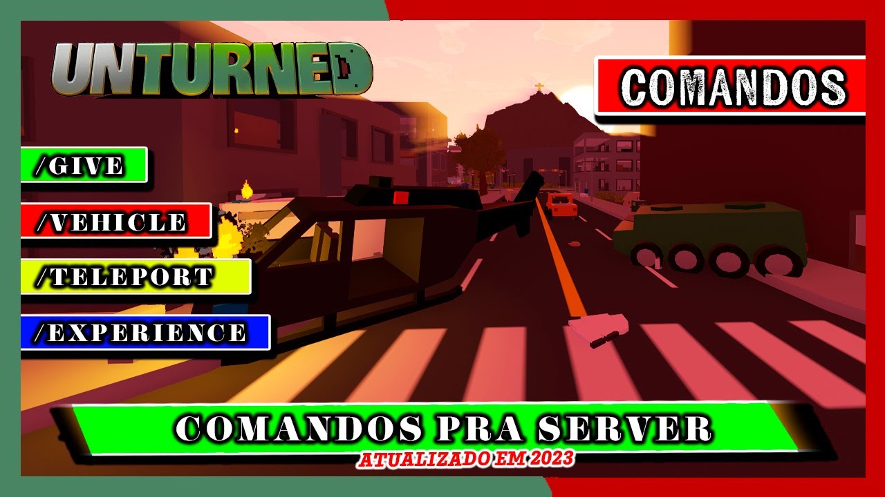 os COMANDOS do UNTURNED 3.0 (versão atualizada 2023) | Tutorial - YouTube