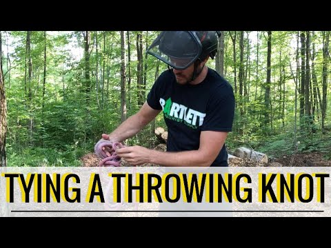 Tying a throwing knot - YouTube