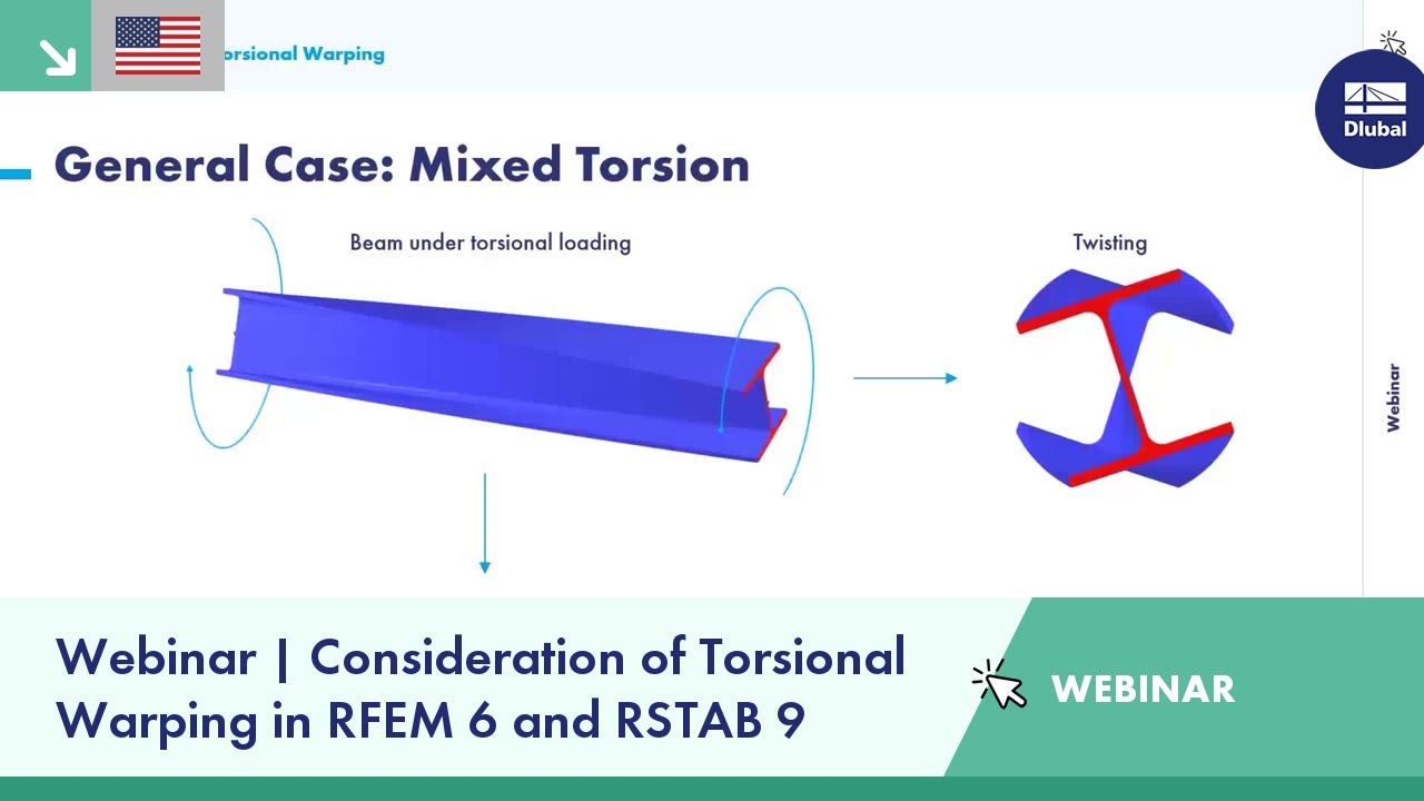 Webinar | Consideration of Torsional Warping in RFEM 6 and RSTAB 9 ...