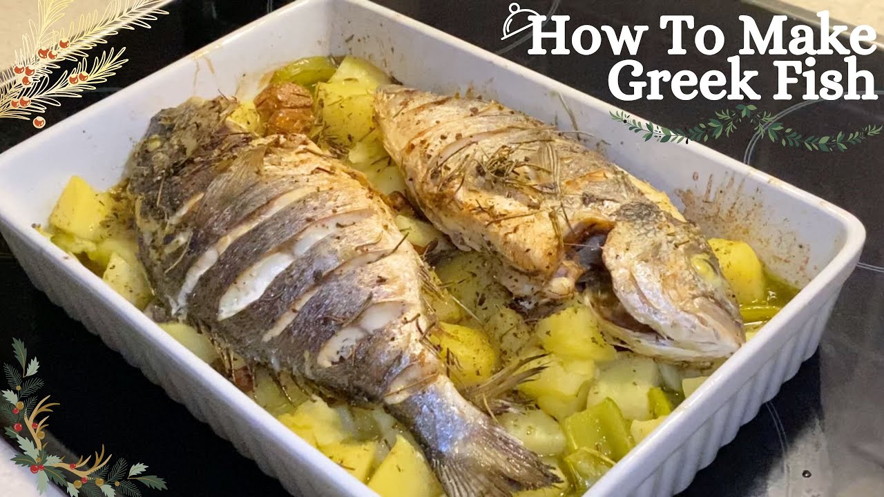 How To Make Greek Fish - YouTube