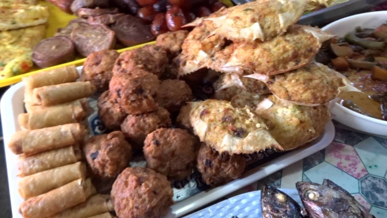 Filipino Food - Lapulapu carinderia, Mactan, Cebu, Philippines - YouTube