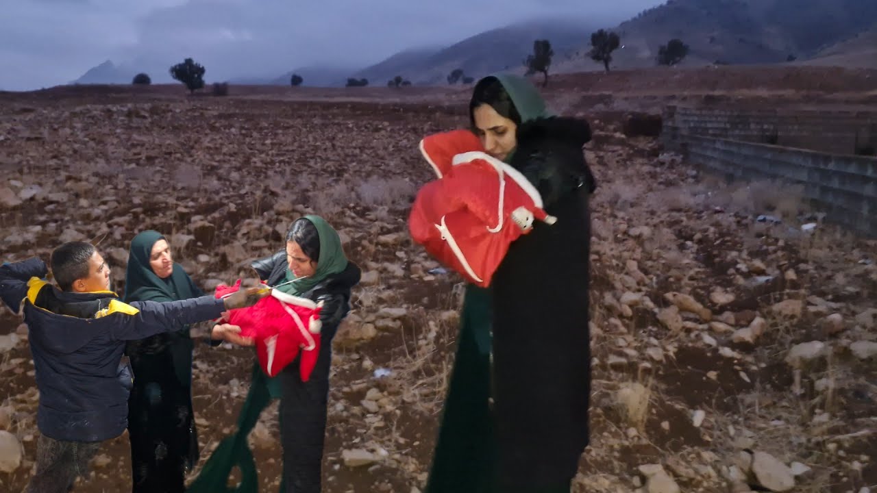 Escaping the bride with her baby in the mountains - YouTube