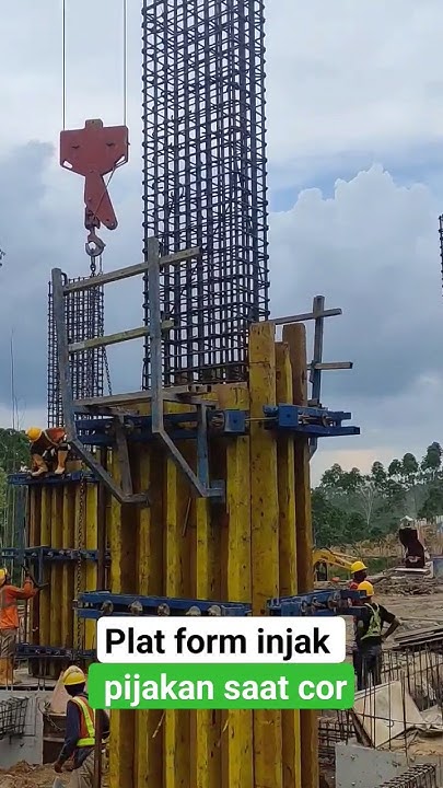 Platform injak di bekisting kolom #duniakonstruksi #tekniksipil - YouTube