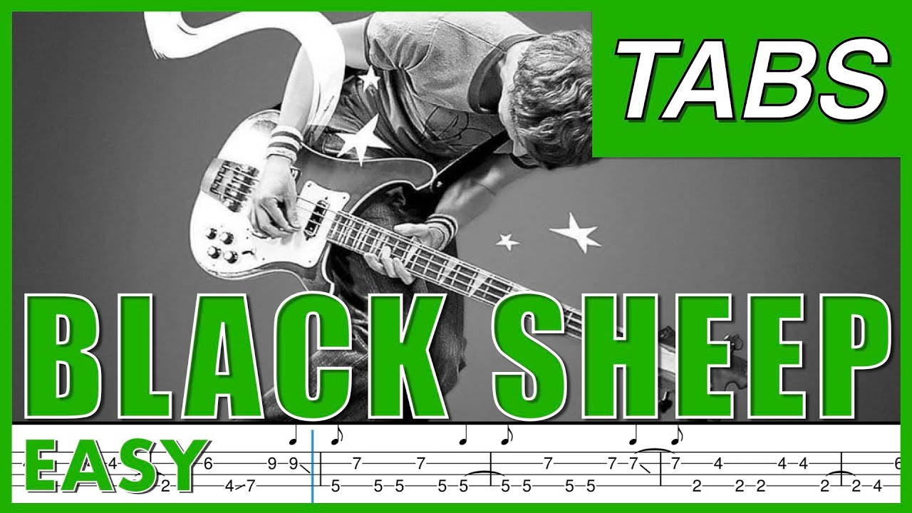 Black Sheep bass tabs cover - Metric (feat. Brie Larson) [BASS ONLY ...