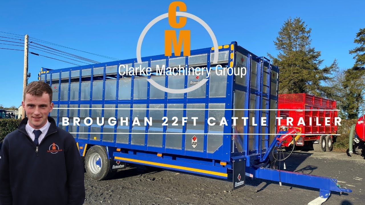 Trailer Thursday -Broughan 22ft Cattle Trailer - YouTube