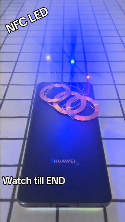 NFC LED and how its work NFC can light an small LED #LED #nfc #elektronik - YouTube