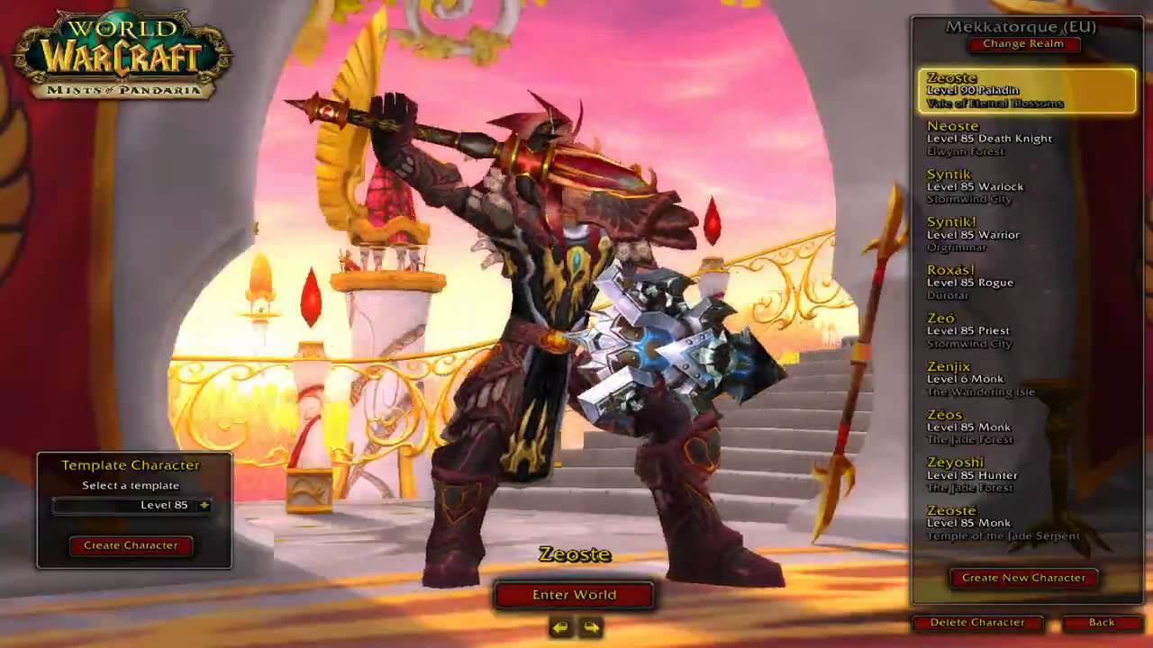 My WoW character is dancing on the char select screen WTF! - YouTube