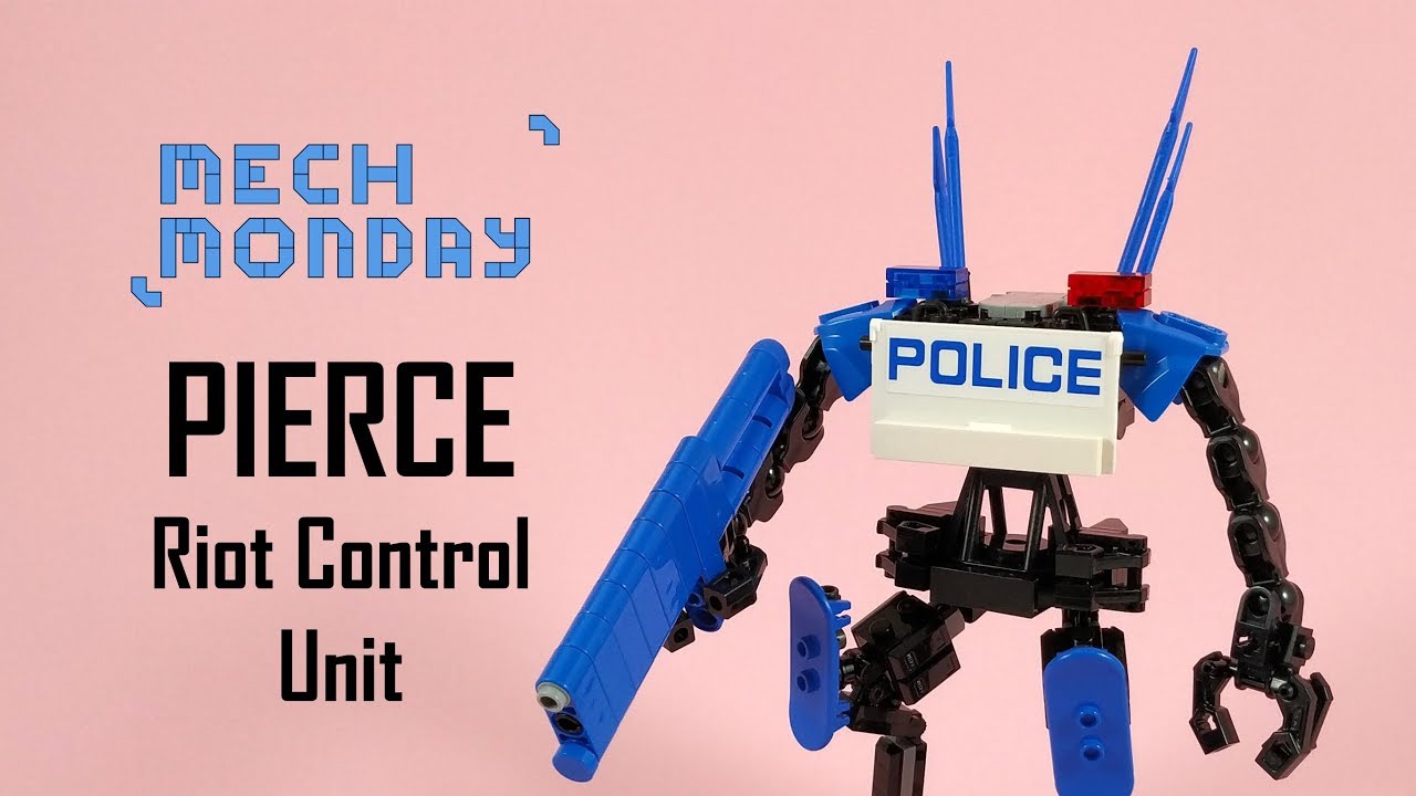 PIERCE Riot Control Unit - Mech Monday #9 - Custom LEGO Model - YouTube