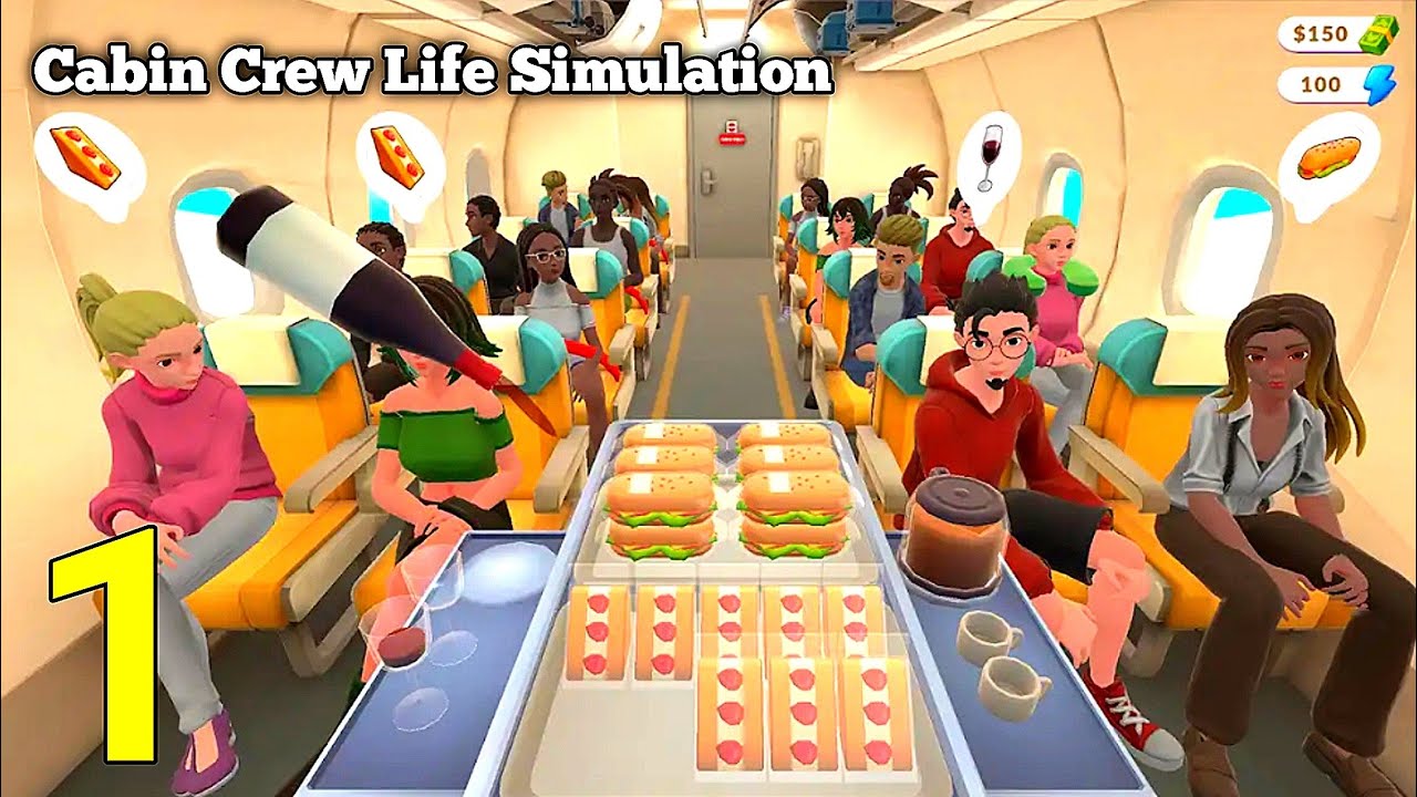 Cabin Crew Life Simulation Android Gameplay Walkthrough #1 - YouTube