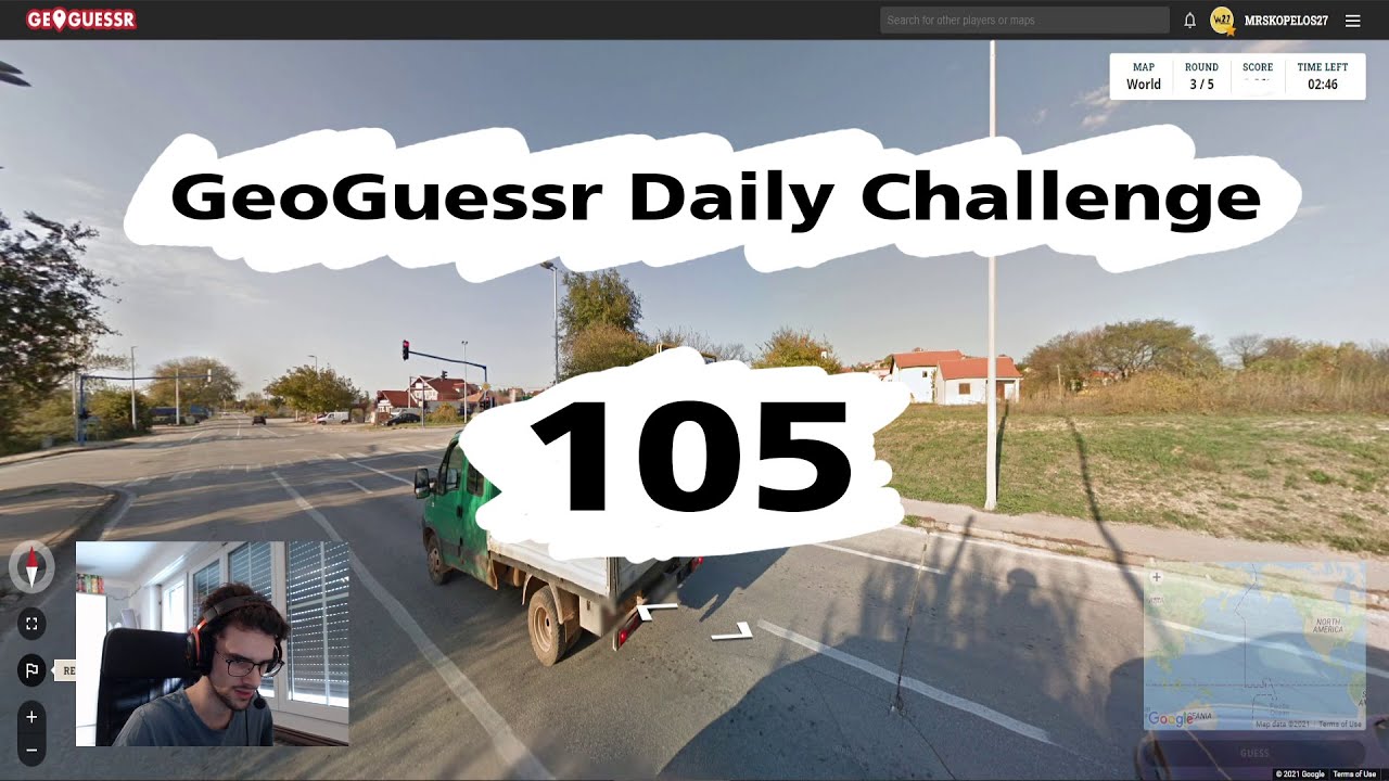 GeoGuessr Daily Challenge #105 (8 Jan 2021) | Road to the 25k points ...
