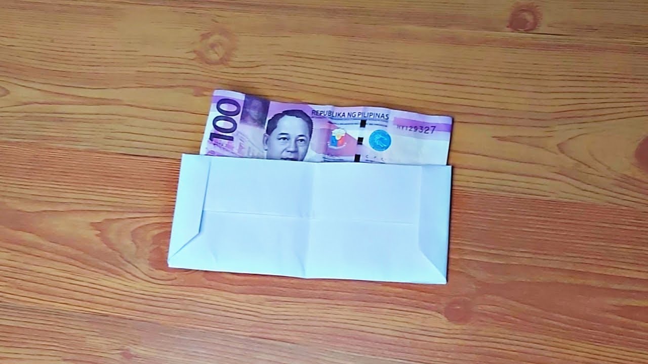 Paano gumawa ng wallet na gawa sa papel. - YouTube
