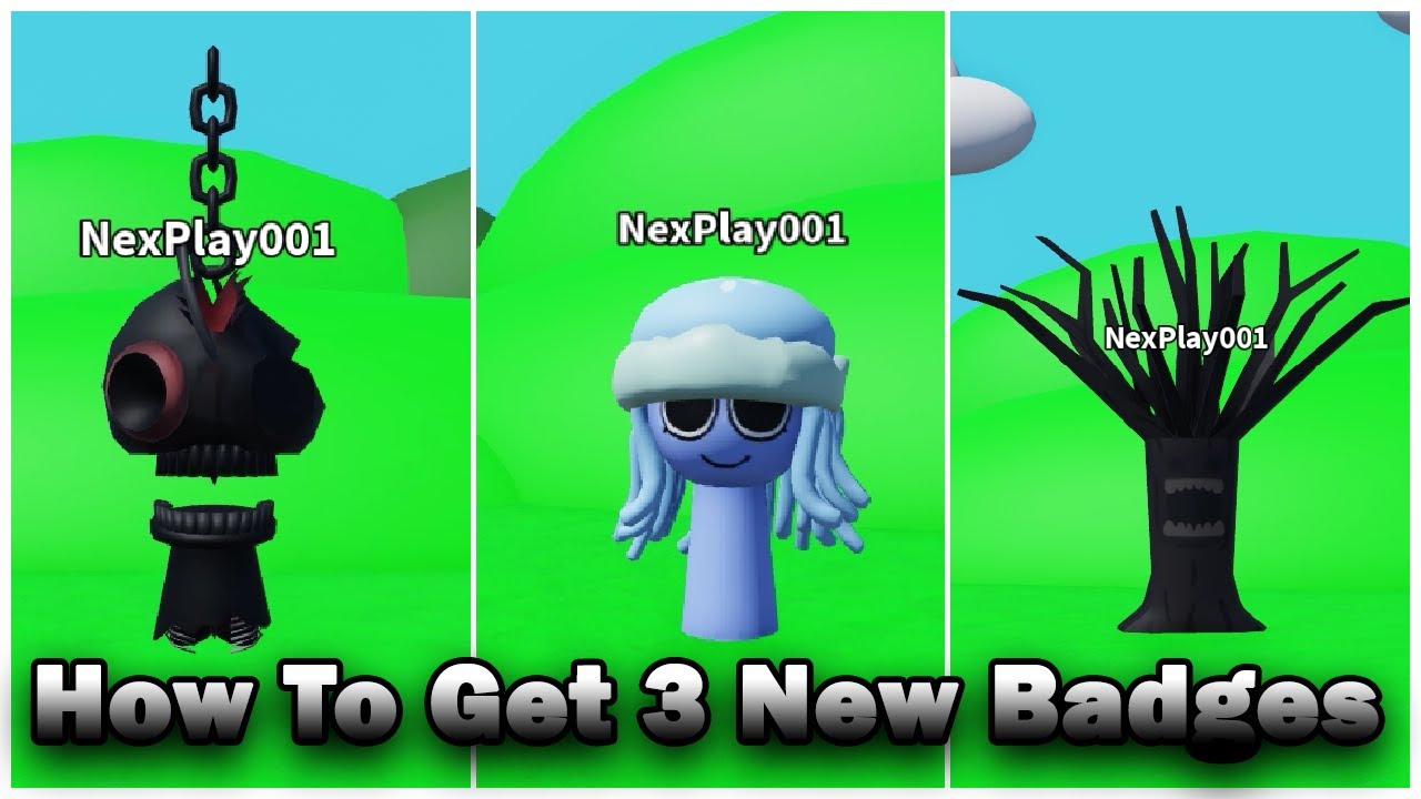 3D Sprunki RP - How To Get 3 Badges & Animation ( ParaSprunki + Aurelia ...