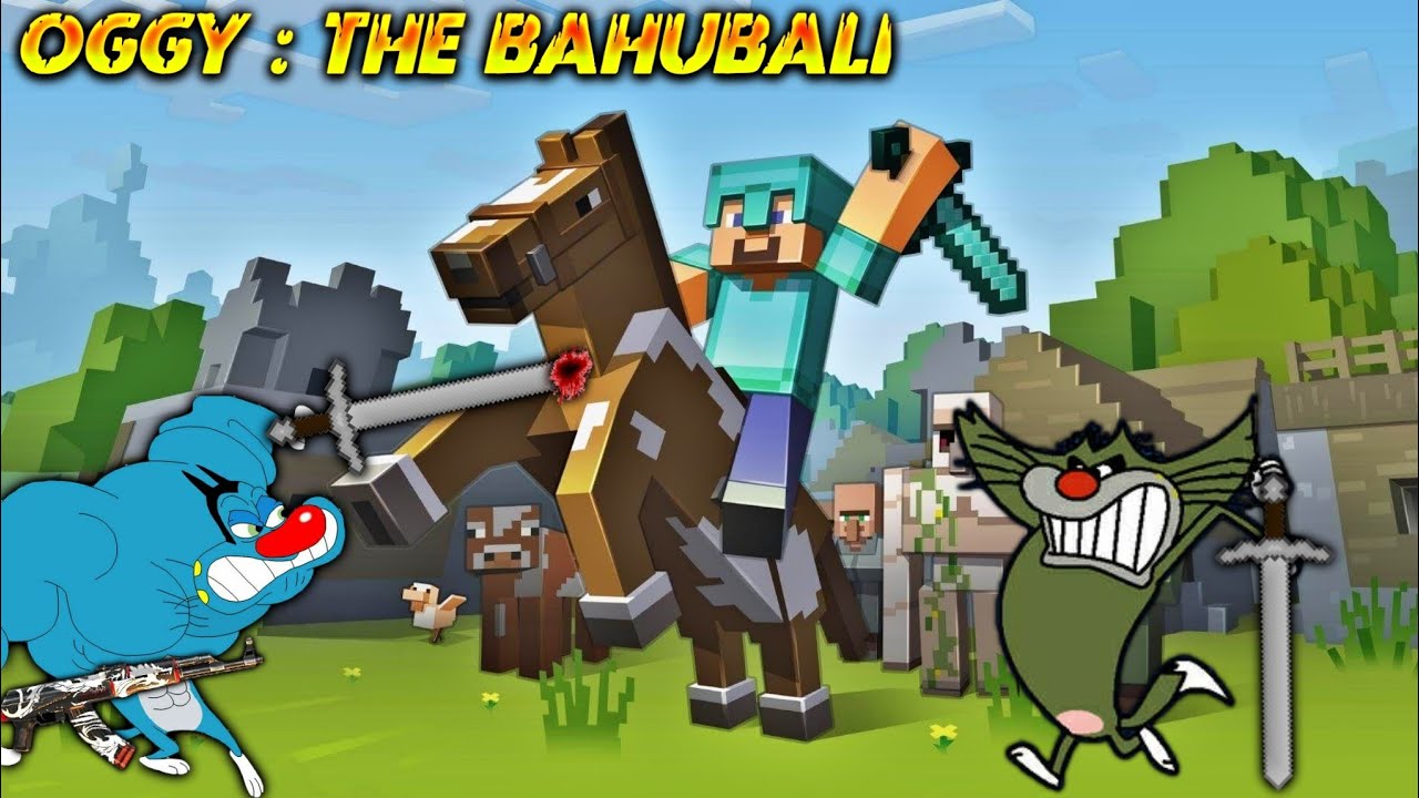 #2 | Minecraft | Oggy Killed All Pillagers Village || With Jack ...