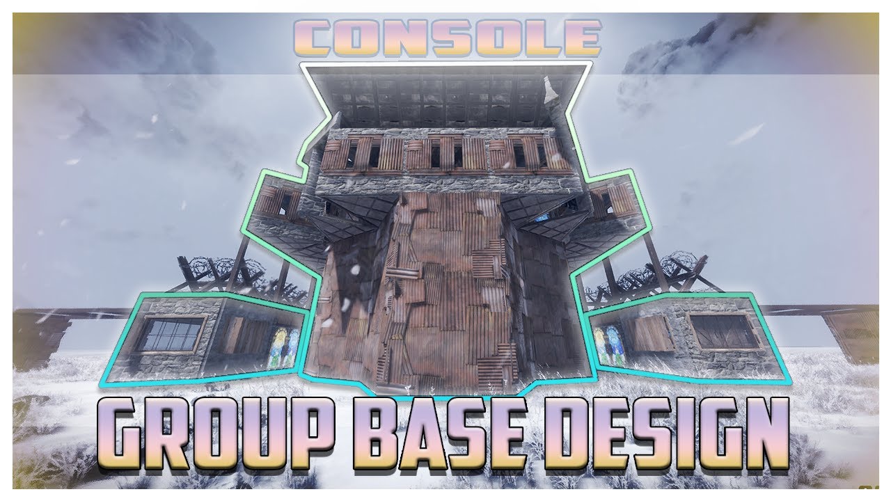 RUST CONSOLE - Wide Gap Group Bunker Base Design 2021 - YouTube